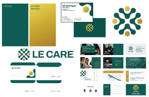 Thiết kế bộ nhận diện thương hiệu Le Care | Make Believe Agency